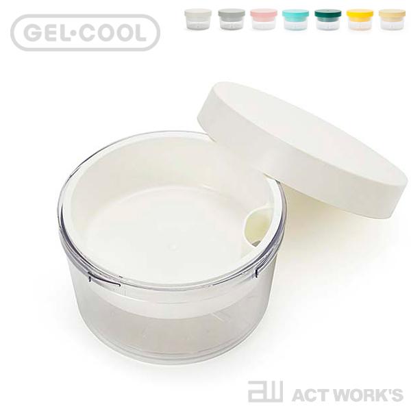 商品名：GEL-COOL round with inner trayサイズ：約W12×D12×H7.9cm素材：［保冷フタ］ABS樹脂［本体・すのこ］飽和ポリエステル樹脂［中皿］ポリプロピレン［パッキン］シリコンゴム容量：全体 約400ml...
