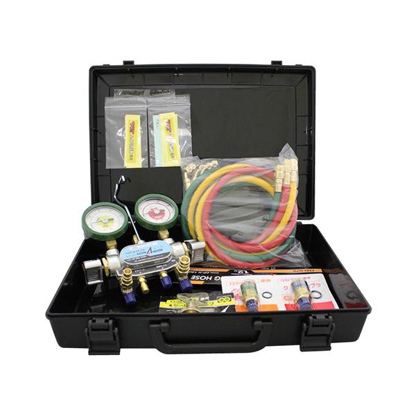 【商品詳細】・メーカー：デンゲン Dengen・商品品番：YM-134H・参考純正品番：-・JANコード：4940995016609【商品説明】●ハイブリッド車・ＥＶに使用されることが多い電動コンプレッサー専用の簡易型ガスチャージセット●電...