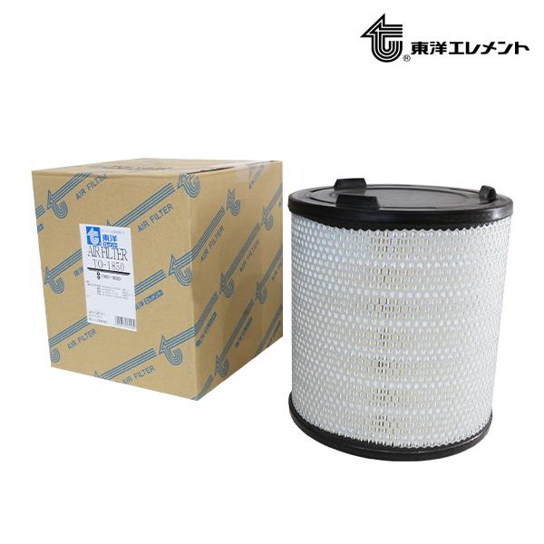 【適合車種】・メーカー：ヒノ・車種：デュトロ・型式：XZU433M・年式：2004.06〜2006.10・エンジン型式：J05D・参考純正品番：17801-78020・商品品番：TO-1850◆セット内容：1個【商品説明】東洋エレメント純正...