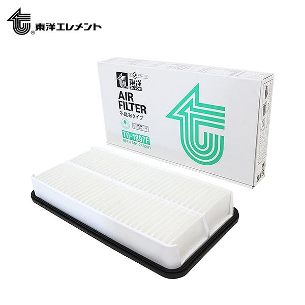 【適合車種】・メーカー：トヨタ・車種：セリカ・型式：ST165・年式：1986.10〜1989.08・エンジン型式：3S-GTE・参考純正品番：17801-74020・商品品番：TO-1897F◆セット内容：1個【商品説明】東洋エレメント純...