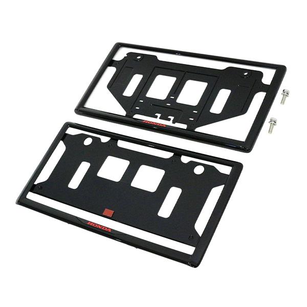 【適合車種】・メーカー：ホンダ・純正品番：08P25-PD1-011C / 08P26-PD1-011C◆セット内容：前後セット【商品説明】※字光式ナンバープレートとの同時装着はできません。※リア用はナンバープレート取得後、封印前の取り付け...