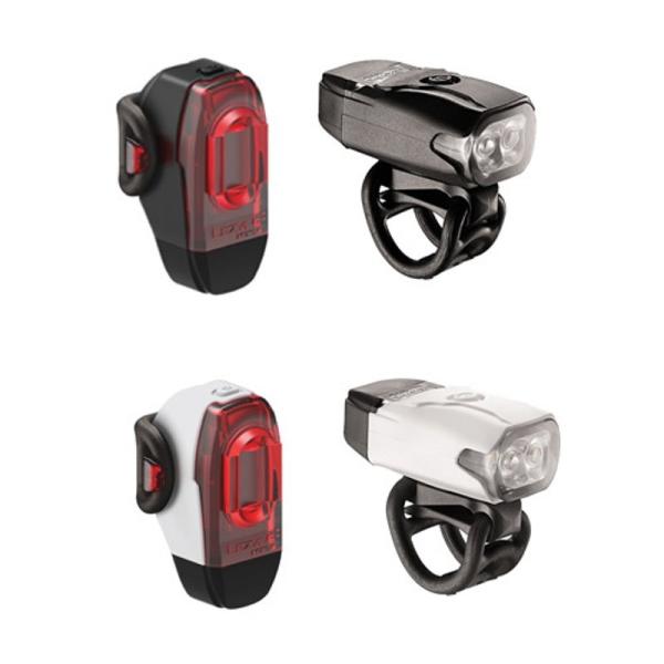 WHITE　57-3504210010ボディ全体をシリコンで覆ったスタイリッシュなLEDライトペアセット 【フロントライト】5種類の多彩なモードと最大20時間のバッテリーライフを実現。回転式マウントを採用、本体を左右に振ることができ光軸調整...