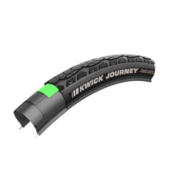 KWICK JOURNEY（クウィックジャーニー）サイズ 700x40cビード ワイヤービード仕様 耐バンクベルト・K-SHIELDTPI 60 用途 自転車用タイヤ強力なKシールド耐パンクプロテクションによる安心のシティライド用タイヤ。サ...