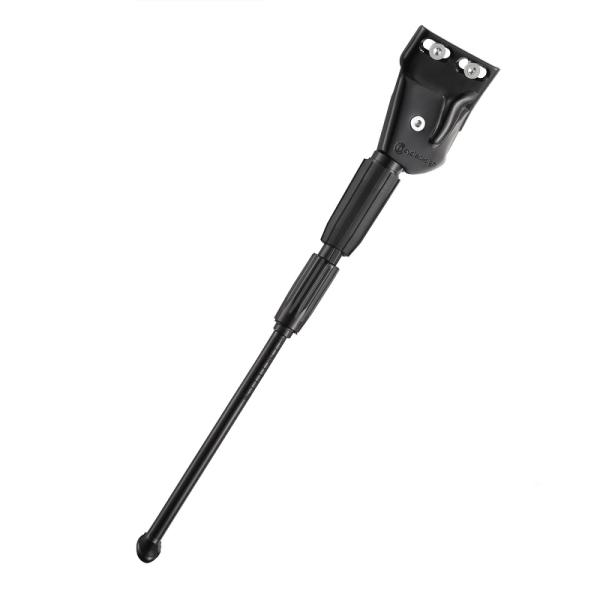 仕様：26-27.5-29-700Cカラー：ブラック軽量で幅広いサイズに対応説明対応：26から29インチ／参考重量：180g●マルチサイズ対応のフレーム直付け型キックスタンド。●様々なブランドに対応できるマルチピッチの取り付け穴。●ねじ間隔...