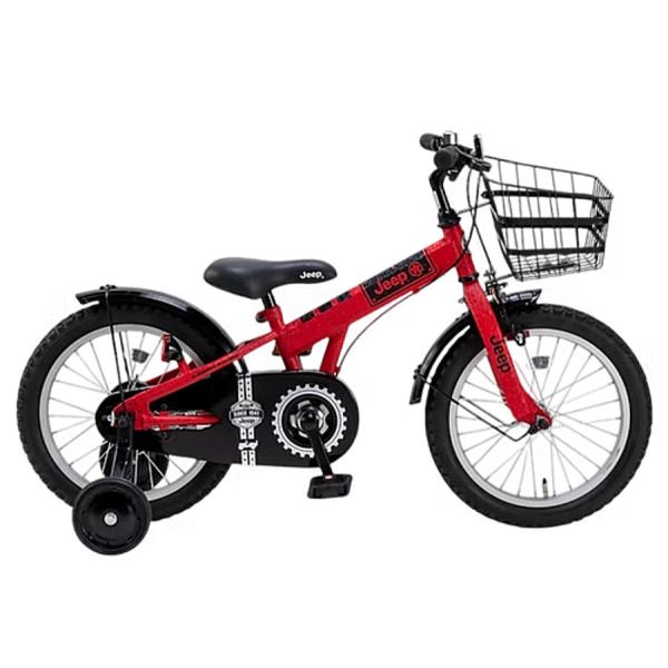 塗装はWrinkle/リンクル（シワシワ）塗装なので高級感があり、Jeepのロゴもフレームに大きく印刷されJeepブランドを主張しています。グリップにもJeepロゴが入っています。バスケットが標準装備されていますので、ご家族で公園に遊びに行...