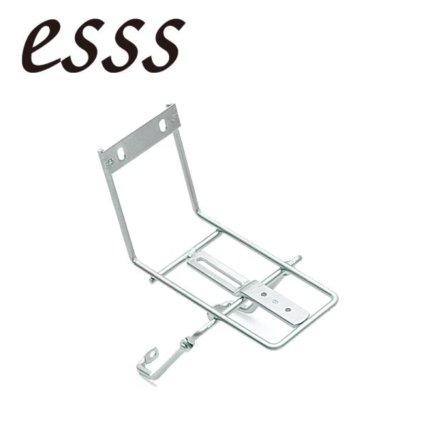 esss（エス） ATB-3 カゴ専用の取付フロントキャリア多くの機種に対応できるように設計したオリジナルキャリア。多種アウターワイヤーの逃げを作りワイヤー仕上げでVブレーキ対応。●カラー:BK、SL●サイズ:幅340×奥行き230×高さ2...