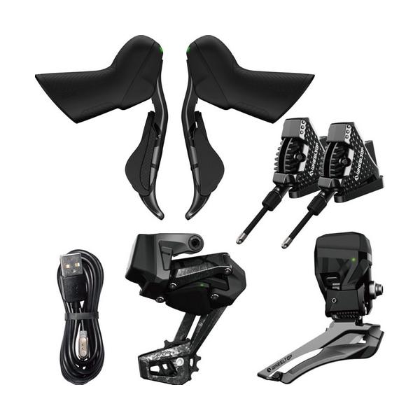 油圧式ディスクブレーキ、アルミレバーモデル。「EDS」シリーズは、WheelTop社が2015年より開始したハイエンドバイクコンポーネントの製品開発の末に生まれた電動無線コンポーネントです。電動コンポーネントのポテンシャルを生かしたリア変速...