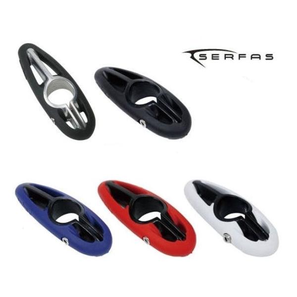 ・アルミ素材に握りやすいクレイトンラバーを融合させたバーエンド。・ハンドルの上下に本体が取り付くので、前傾姿勢になりすぎる　ことがなく、自然にバーエンドを握る事が可能。・長さ100mm、幅34mm、厚み20mm。・バイス構造により、4mmボ...