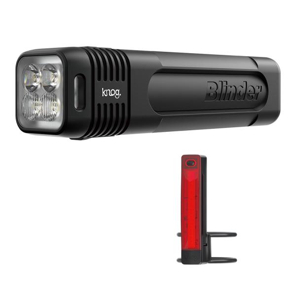 Blinder700とPlus Rearの前後セットSPECBlinder700LED 4 x LEDsバッテリー 3350mAh リチウムイオンバッテリーレンズ ポリカーボネート、スポット光学系x2、広角光学系x2ビーム角度 22°最大ル...