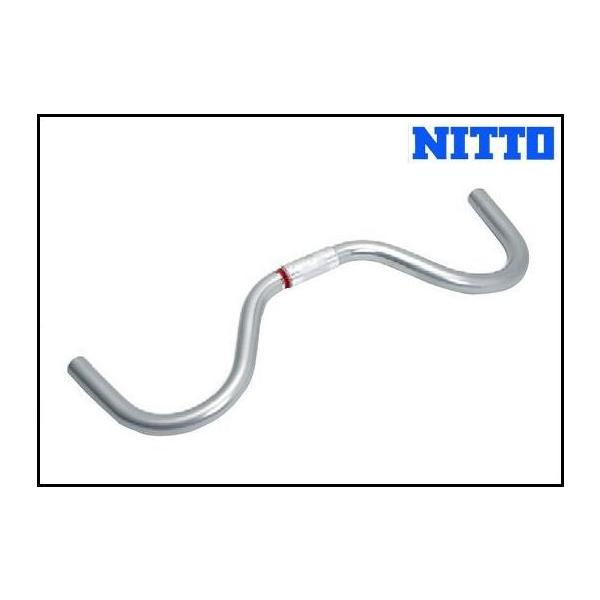 ●品名：NITTO　（日東）RM-016　セミドロップバー　　●長さ：515mm●重さ：370g●カラー：SLアルマイト●クランプ径：25.4mm、26.0mm●バー径：23.8mm●リーチ：95mm、ドロップ50mm●エンド内径：19.8...