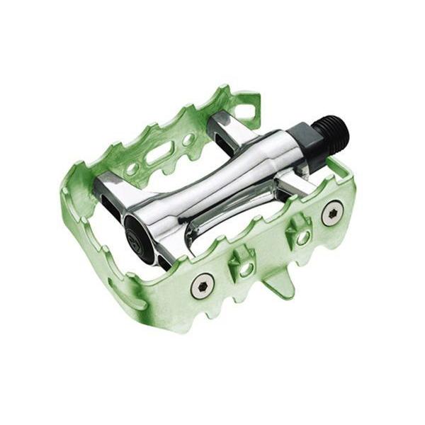 ・本体：アルミ合金・ケージ：アルミ・カラー：・レッド・ブラック・グリーン・シルバー・サイズ：9/16x20T・重さ：440g/pair・ベアリング：ボールベアリング・アクセル：スチール※カラーは実物と多少異なる場合がございます。★仕様は予告...