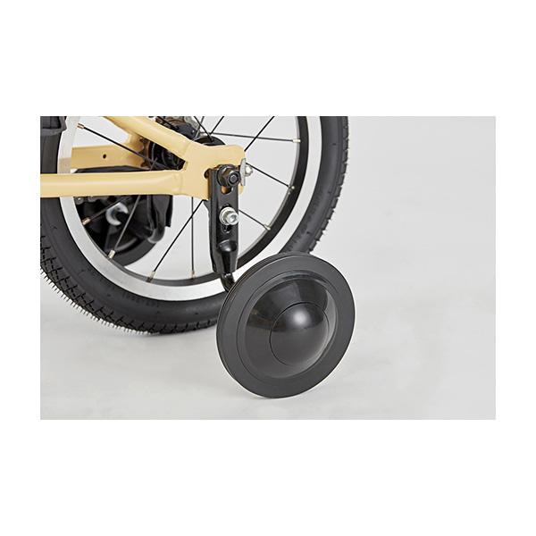 六角レンチで脱着できる補助輪●ホイール部分をヘキサレンチで容易に脱着できるため、補助輪なし練習を気軽に行えます。カラー：ブラック