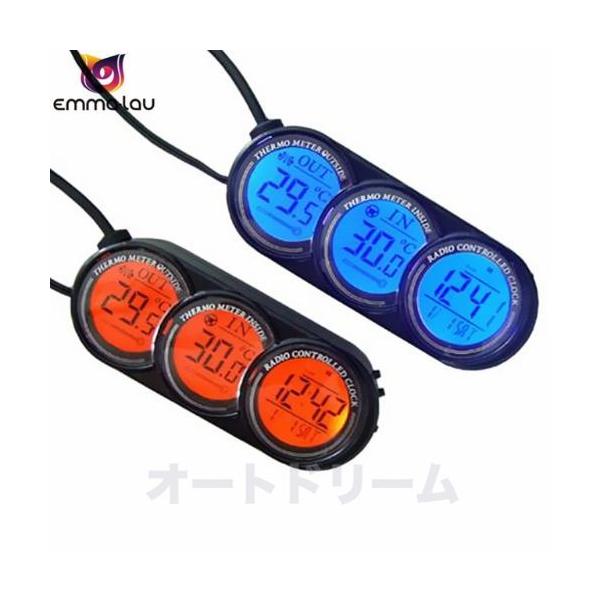 標準電波時計時間、年、月、日、週を表示モデル番号: car thermometerサイズ: 約88.5 × 33.7 × 21ミリメートル色: 黒表示方式: デジタルタイプ: 立ち、壁掛け原動力: ボタン電池最大測定温度: 50 °c〜-6...