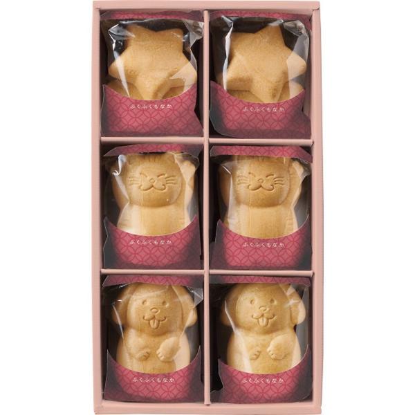 【商品名】 菓匠八　ふくふくもなか 6個  【内容】●犬もなか×2、猫もなか×2、星もなか×2、あんこ35ｇ×6 【箱サイズ】15×26×4.5cm 【賞味期限】製造日より120日 (表示期限の半分以上) 【商品について】ぽっちゃりとした犬...
