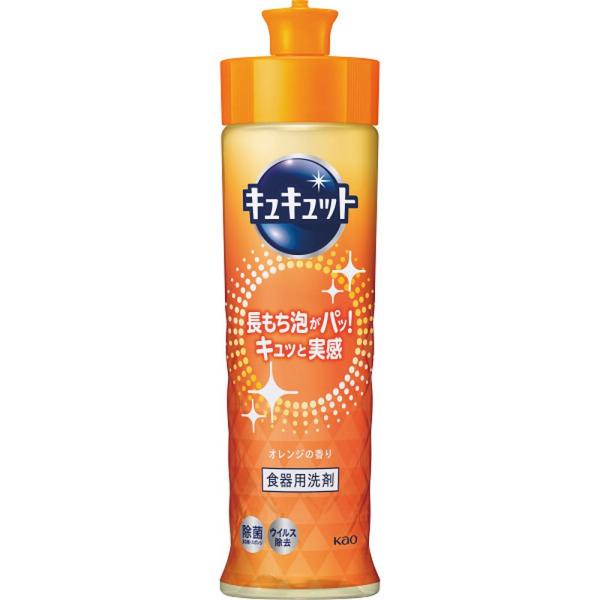 【商品名】 花王　キュキュット本体 220ｍｌ  【内容】●キュキュット本体220ｍｌ 【箱サイズ】5.1×5.1×18.2cm 【商品について】独自の処方で、ベッタリ油汚れも乾いたこびりつき汚れも、細かく分解！長もち泡が、すすいだ瞬間一気...