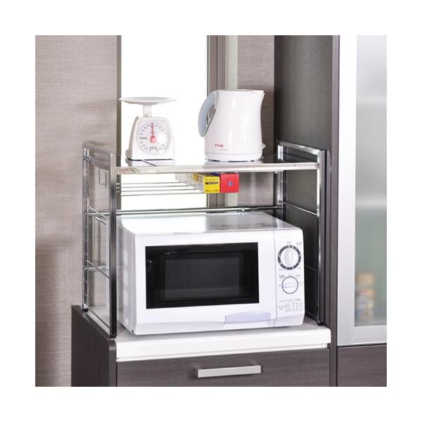 ■サイズ本体：約幅51〜81×奥行34.5×高さ50cm梱包時：約52×36×15cm■重量約5.9kg（梱包時約7kg）■耐荷重約20kg■材質天板：ステンレスフレーム：スチール（クロムメッキ）■備考お客様組立品（大人二人で30分以内）日...