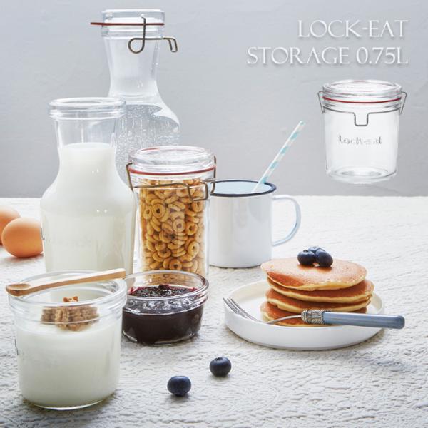 蓋が取り外せる保存容器シリーズ「Lock-Eat(ロック・イート)」。パッキンに天然ゴムを使用しており、食材が触れる部分は天然素材を使用。蓋が外せるため、中身も取り出しやすくお手入れもしやすいのが特徴の保存容器です。蓋の天面には、「Lock...