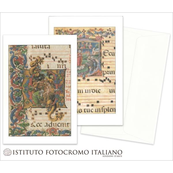 サイズ：カード：11.5×17cm封筒：12×18cmセット内容：2つ折りメッセージカード1枚・封筒1枚MADE IN ITALY中世キリスト教の装飾写本をデザインにしたグリーティングカード。【ご注意】 一部商品に、アメリカ・カバリーニ社(...