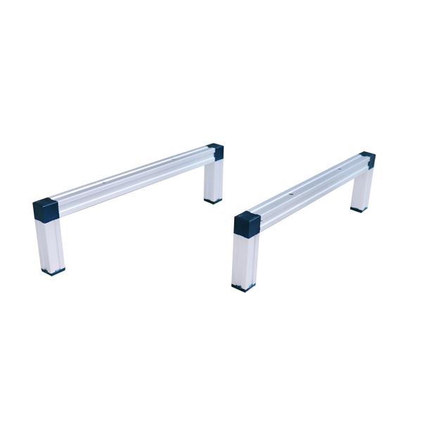 モニター台や机上ラックのDIYに使用できる、脚パーツです。本商品と、好きな天板の種類やサイズを選んで台を製作することができます。脚部分に固定用の穴加工済なので、天板を木ネジとドライバー等で固定可能。脚パーツ自体の組み立てはプラスチックハンマ...