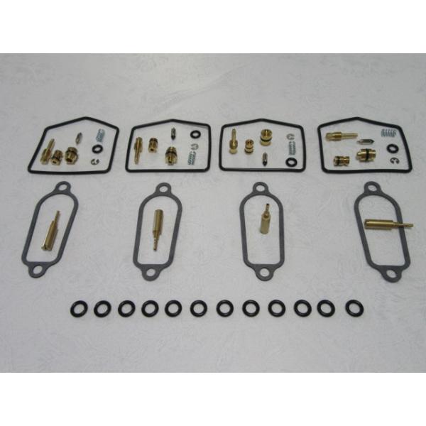 適合車種ホンダ　75年〜77年　旧CB400F　純正キャブレター用オーバーホールキットです。キャブレターをオーバーホールする際に必要なパッキンセット＋フロートバルブ＋メインジェット♯75＋スロージェット♯40＋エアースクリュウのセットです。...