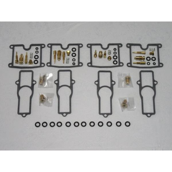 適合車種カワサキ Z400FX/Z400J/Z400LTD-2(4気筒)　キャブレター オーバーホール セット です。★カワサキ純正・TKキャブレター用オーバーホールセットです。パッキンセット＋フロートバルブ＋メインジェット＋スロージェット...