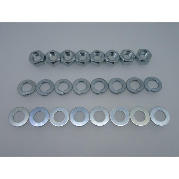 適合車種カワサキ　Z1000Mk2/Z1R/Z1000/Z900/Z750　マフラー取付けワッシャーナットセットです。8ミリ・マフラースタッドボルト用ワッシャーナットセットです。★装着は安全の為プロショップ整備資格者にご依頼下さい。※送料無...