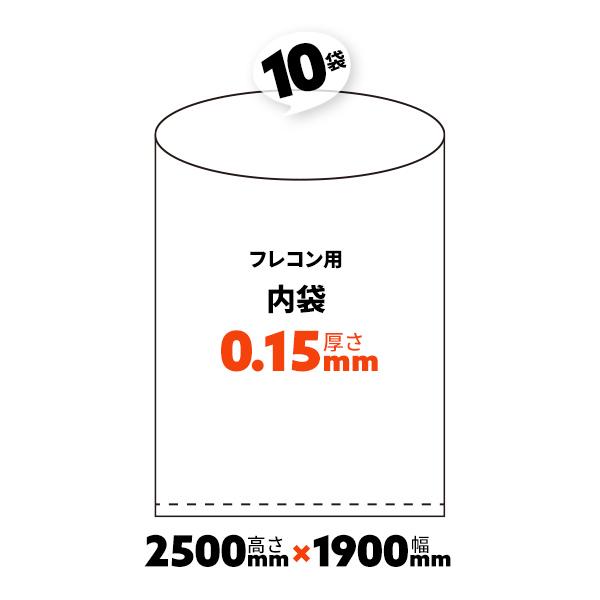大型内袋 0.15mm フレコンバッグ用アスベスト や 汚泥 を 入れる際にフレコンバッグ の 内側 で 使用する 透明 の 内袋 （ ないたい ）★ 丈夫 な ポリエチレンビニール の 大型内袋★ フレコンバッグ の 中 の 粉体を漏らさ...