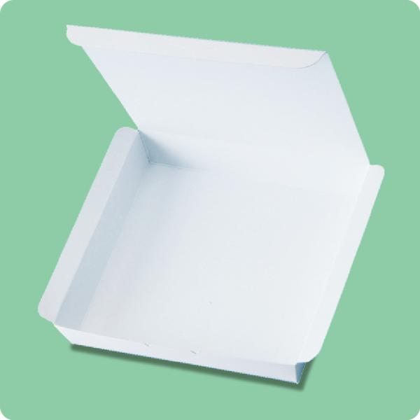 吸油、吸水機能有り。 テーパータイプなので組み立てずそのままご利用いただけます。普通サイズのお好み焼き1枚、小さめのピザ1枚などが入るサイズです。