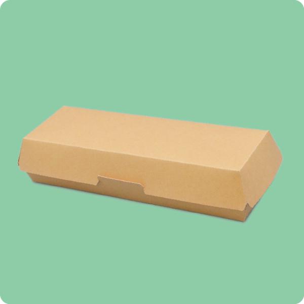 パルプ100％使用。耐油、耐水、耐熱（電子レンジ対応）のラミネート使用なので、様々な用途で幅広い食品に対応！ テーパータイプなので組み立てずそのままご利用いただけます。大きめのホットドッグ、サンドイッチや串物など長さやボリュームのある食品の...