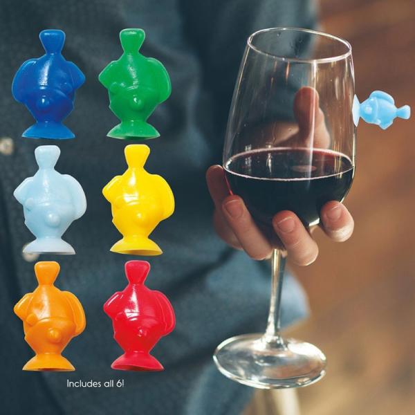 沢山お酒を飲むことを英語で『Drink Like A Fish』（魚のように飲む）と言いますが、まるでそんな楽しいパーティーになりそうな予感！？グラスに魚が吸い付いた魚が自分のグラスを教えてくれます。 パーティーの途中で『自分のグラスはどれ...