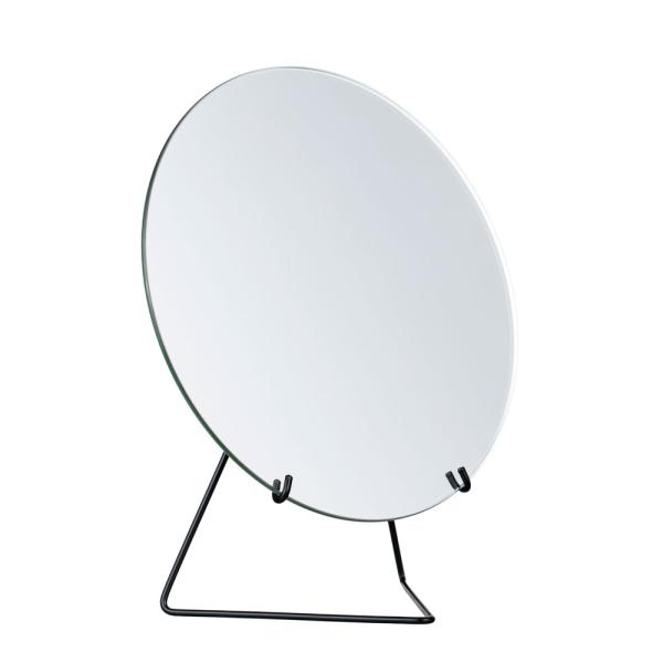 ムーべ MOEBE ミラー 30cm ブラック MIBL30北欧のミラー・鏡STANDING MIRRORはフレームレスの自型の卓上ミラーです。軽量なワイヤーにミラーを立てかけるシンプルな構造で、 洗練されたデザインの卓上橋になっています。...