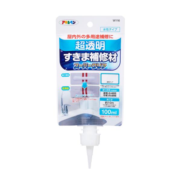 超透明すきま補修材スーパークリア規格：W116容量：100ml色名：透明クリア