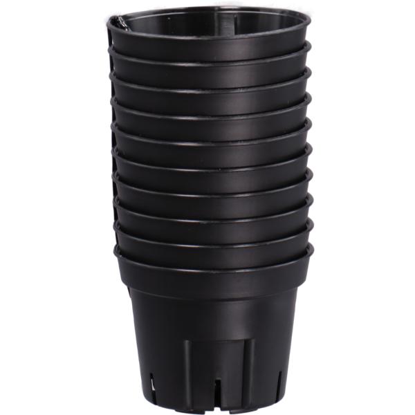 柔らかいビニールポットと違い、硬質ポットなので安定感があります。しっかりと自立し、植物が崩れにくく管理が容易です。6か所のスリット構造により、通気性・排水性が抜群です。サイズ：Φ59×H46mm　入数：10日本ポリ鉢販売