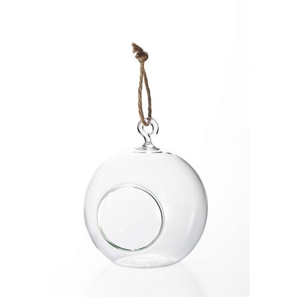 フォルムが美しく吊るしても、置いても使えます。サイズ：Φ100×H125mmエイチツーオー