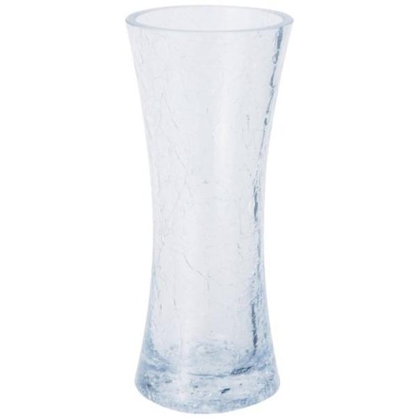 ひび割れしたような加工のフラワーベースです。 ■材質：ガラス■サイズ（約）9?ΦＸ高さ20cm