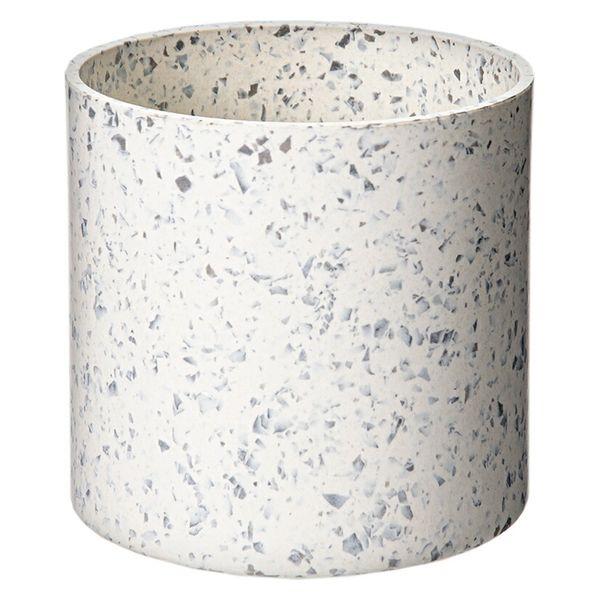 ●円柱型のエコポット。観葉植物の鉢カバーとしてはもちろん、　シンプルなカラーリングなのでお水を入れてお花を彩るポットとしてもお楽しみいただけます。●鉢底穴はあいていませんが、ペン先などでかんたんにあけられることができます。●エコポットとは天...