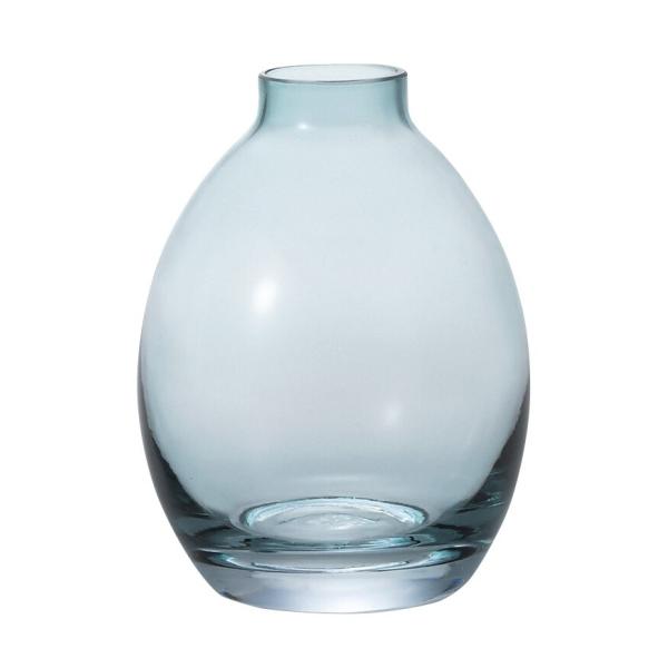 透明感のある小さめのガラスが、花をより可愛らしくひきたてます。サイズ：Φ85×H105mmカラー：グレイグリーンエイチツーオー