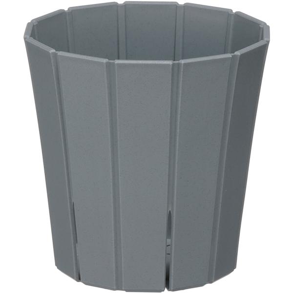 スリット穴が目立ちにくい、一体感のある縦ラインが特徴。根の育成環境を整えて、そのままインテリアに飾れる「デザインスリット鉢」。陶器鉢のような手触りと、シンプルで安定感のある寸胴型のフォルムで、観葉植物などをすっきり清潔に飾れます。サイズ：Φ...