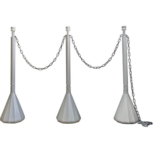 ●駐車場や駐輪場、区画整備、ガーデニングや花壇の侵入防止など、さまざまな場面でお使いいただけるチェーンスタンド。●お家やお店、どんな景観にもマッチする高級感のあるデザイン。●ポールとベース、チェーンが同色なので、上品で落ち着いた印象をあたえ...