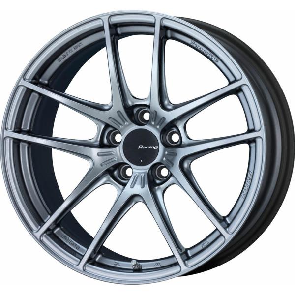 ★３本から送料無料（沖縄・離島除く）★１本〜２本ご注文の場合、メーカー送料１３２０円別途かかります。★エンケイレーシング　ＮＶＲ５８．５Ｊ-１７　５Ｈ１１４．３　+３０★ホイールカラー：Sonic　Silver/Graphite　Metal...