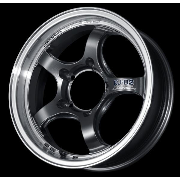 ★送料無料（沖縄・離島除く）★ホイール１本の税込み価格です。★ＪＩＭＮＹ専用ＡＤＶＡＮＲａｃｉｎｇ　ＲＪ-Ｄ２★５．５Ｊ-１６　５Ｈ　１３９．７　＋２０/+０★キャップレスデザイン★ホイールカラー：マシニングレーシングガンメタリック（ＭＧＭ...