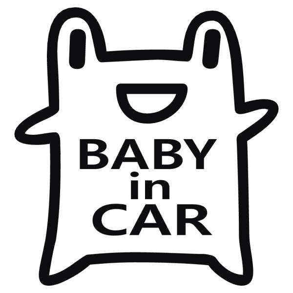【商品名】　カエル BABY in CAR カッティングステッカー　　【サイズ】　縦10.5ｃｍ×横10ｃｍカッティングステッカーの上に、転写シートを貼った状態でお届けステッカーを張りたい部分をキレイに掃除し、貼りたい場所をマスキングテープ...