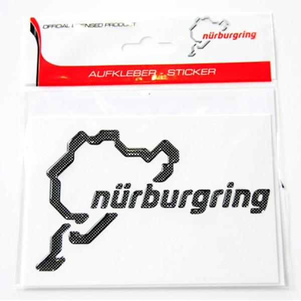 商　品：ニュルブルクリンクステッカー 立体タイプ品　番：NRA9934Aカラー：カーボンサイズ：12cm貼り付け方法：同封されている転写用シートを、ステッカーに貼り、転写させ、任意の場所に貼り付けてください。 ドイツ、ニュルブルクリンクのフ...