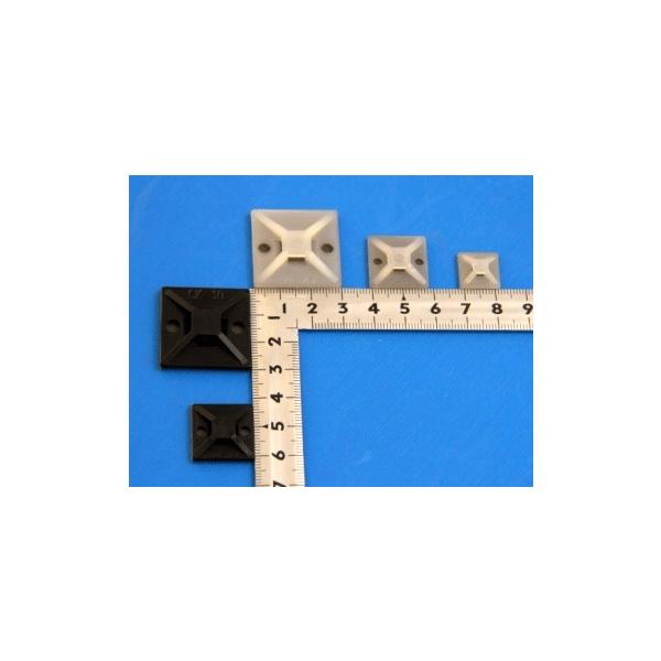 ● ナイロン66（UL規格94V-2）製の一体成型品に、両面テープを貼り付けています。 ● 清浄で乾いた表面に、迅速かつ簡単に取りつけることかできます。 ● 取り外した後も傷が残りません。 ● ビス止めもできます。 ● CK ：自然色（粘着...