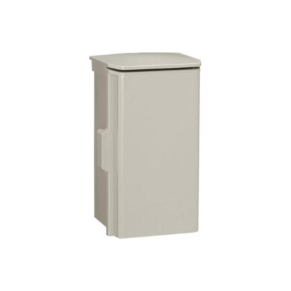 屋外用・屋根付扉形式：片扉寸法ｍｍ：ヨコ200・タテ350・フカサ160外形寸法mm：タテ365木製基板寸法ｍｍ：ヨコ140・タテ260有効フカサｍｍ：130質量kg：1.2材質：ABS樹脂色彩：ホワイトグレー色（5YR8.5/0.5）　ラ...