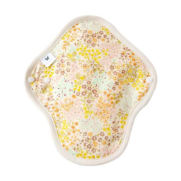 肌面がオーガニックコットンのショーツと同じニット生地で、優しい肌ざわりと、素肌感が優れています。軽い日昼用の生理ナプキンに最適な、防水布入りで羽根つきのオーガニックコットン使用した一体型の布ナプキンです。使い慣れた紙ナプキンの使い良さと吸水...