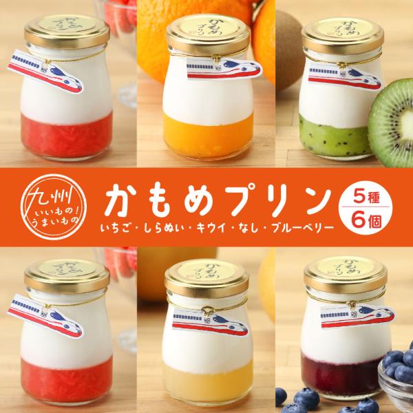 メーカー名 シュシュ内容量 かもめプリン100g×6個（いちご×2個、キウイ×1個、不知火×1個、梨×1個、ブルーベリー×1個）原産国・製造国 日本賞味期限 (製造日より）冷蔵にて10日保存方法 冷蔵アレルゲン 乳・卵・ゼラチン・キウイ