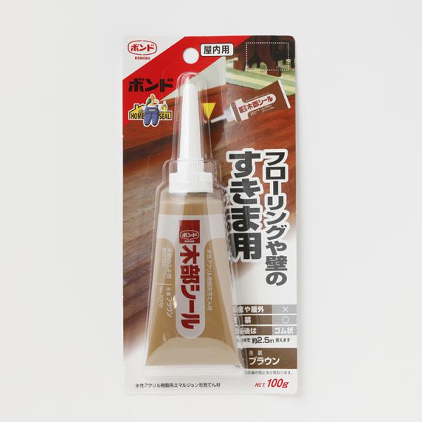 フローリングの床や木質の壁の継ぎ目、木製家具の割れ部などの気になる隙間を埋める補修充填剤。メーカー　コニシJANコード　4901490504244型番　#50424商品サイズ　37mm×100mm×204mmカラー　ブラウン素材　アクリル樹...