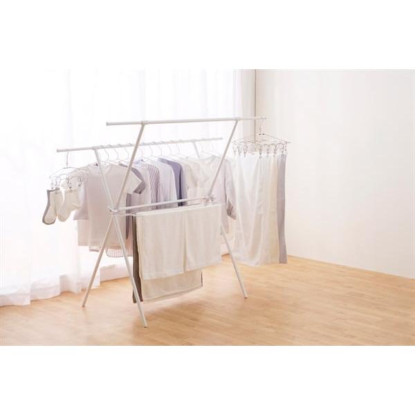 竿の長さが調整可能、たっぷり干せてスリムに畳める<<タイプ 4967576632591>>型番 STMX-920