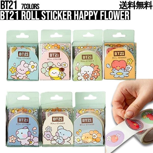 サイズ：(約)25mm素材：紙製造国：韓国BT21公式グッズから可愛いロールステッカーが登場！！※15時までの決済完了で当日発送！